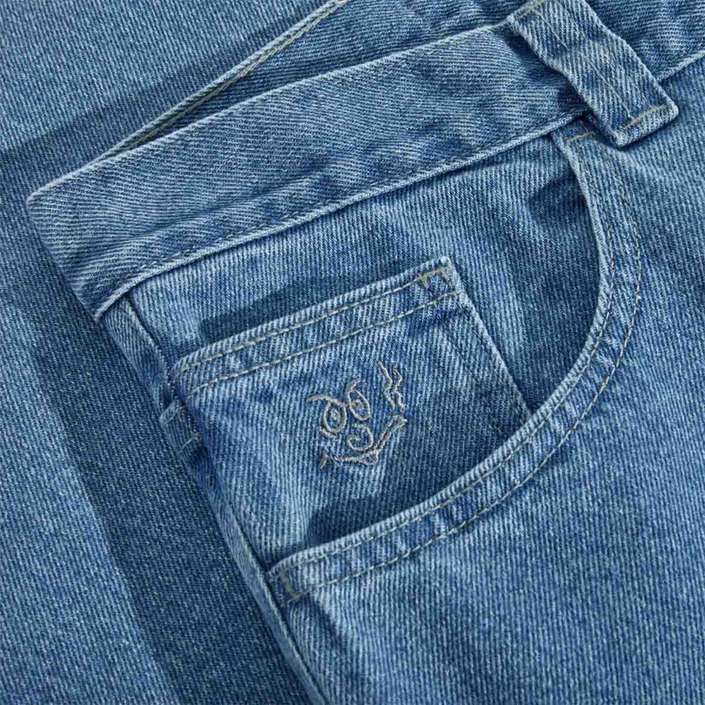 Polar 92 Pants Mid Blue – Heavyweight Tapered Denim