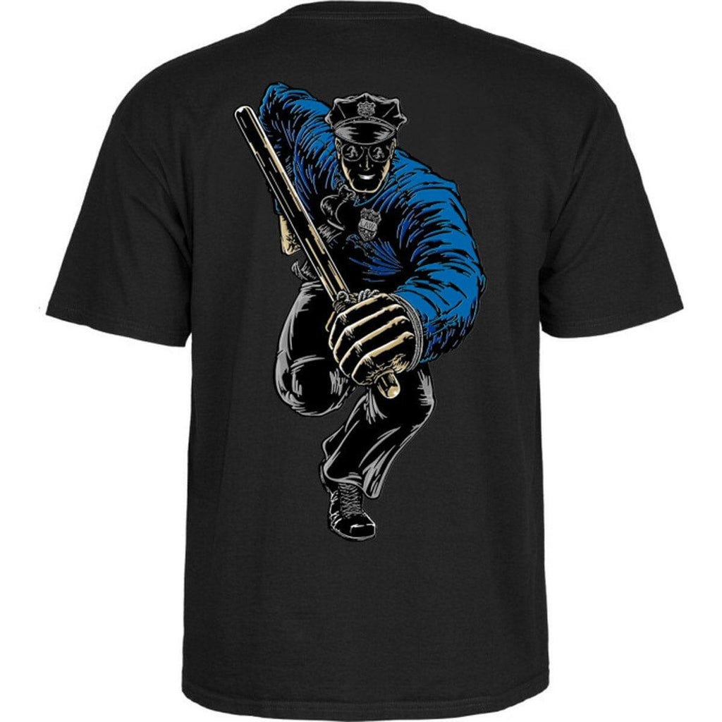 Powell Peralta - Chris Senn Police Tee Black | OCD Skate Shop