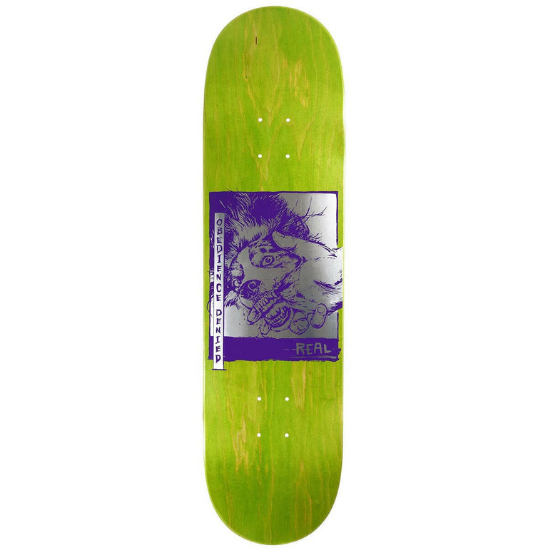 Real Obedience Denied 8.5 Skateboard Deck - Green Stain