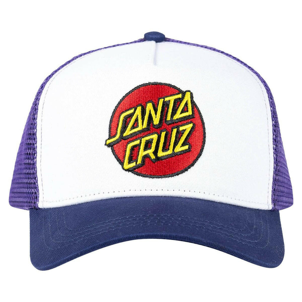 Santa Cruz Classic Dot Youth Trucker Dark Blue