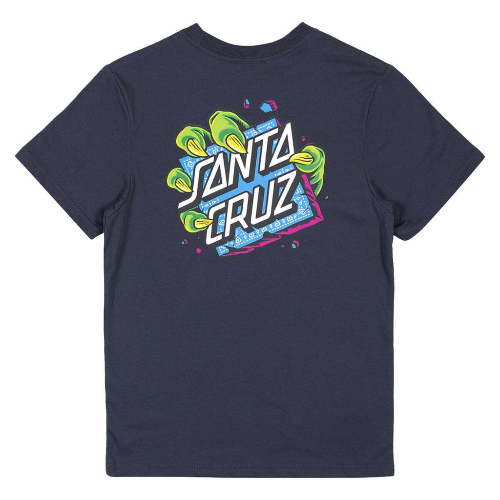 Santa Cruz Johnson Beast Dot Stack Youth Tee Navy