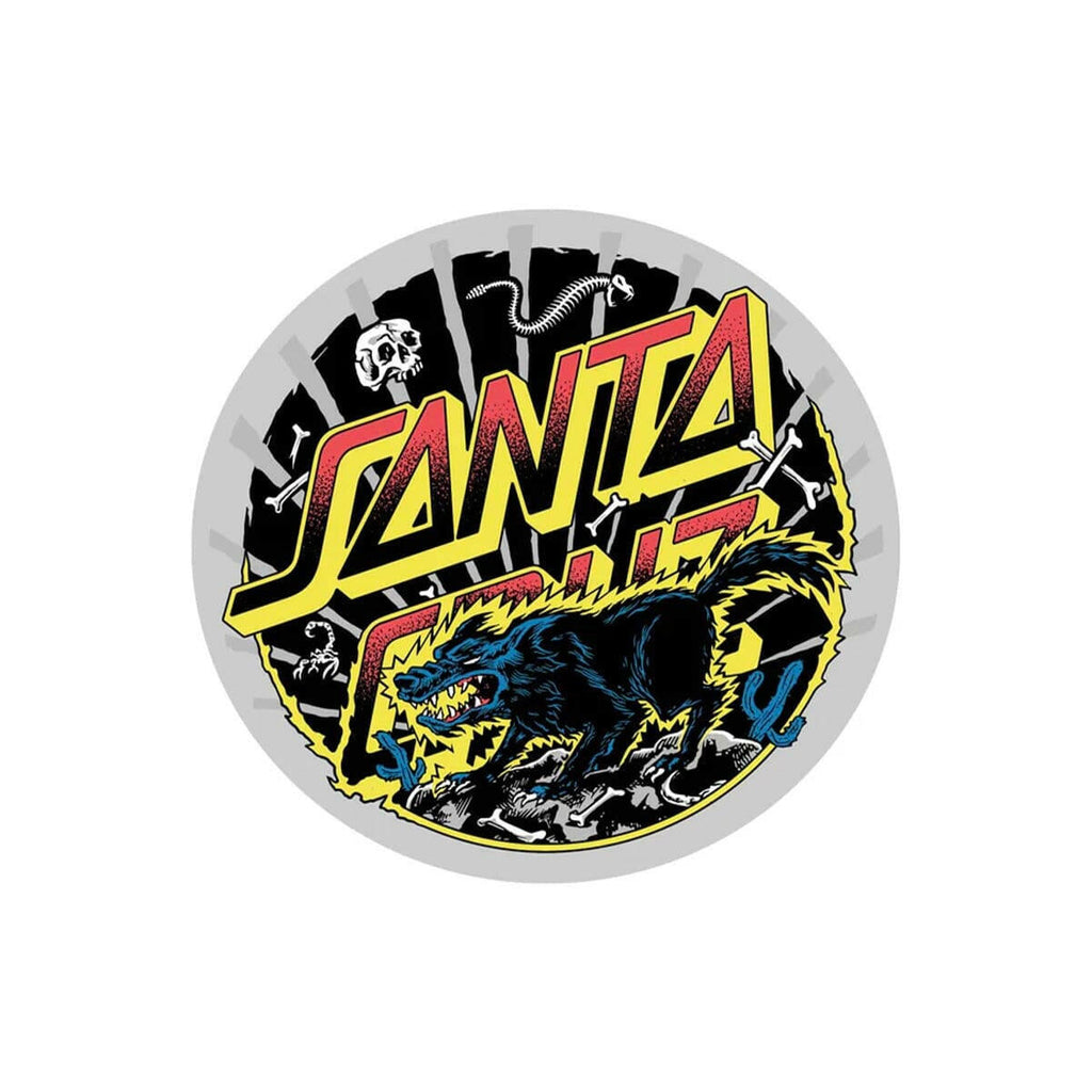 Santa Cruz Kendall Wolf Dot 4" Sticker | OCD Skate Shop