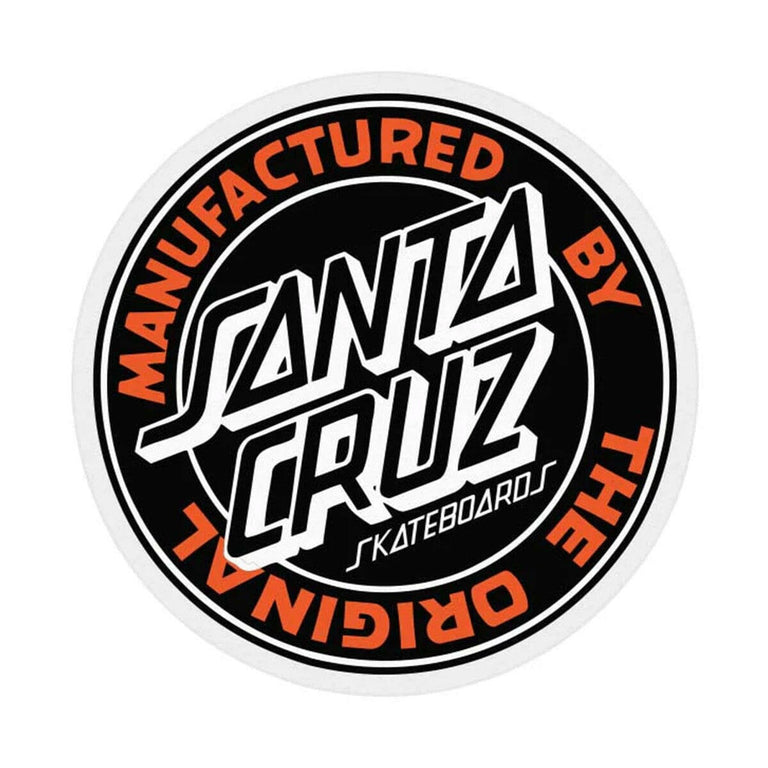 Santa Cruz MFG Dot Black/White/Red 3" Sticker