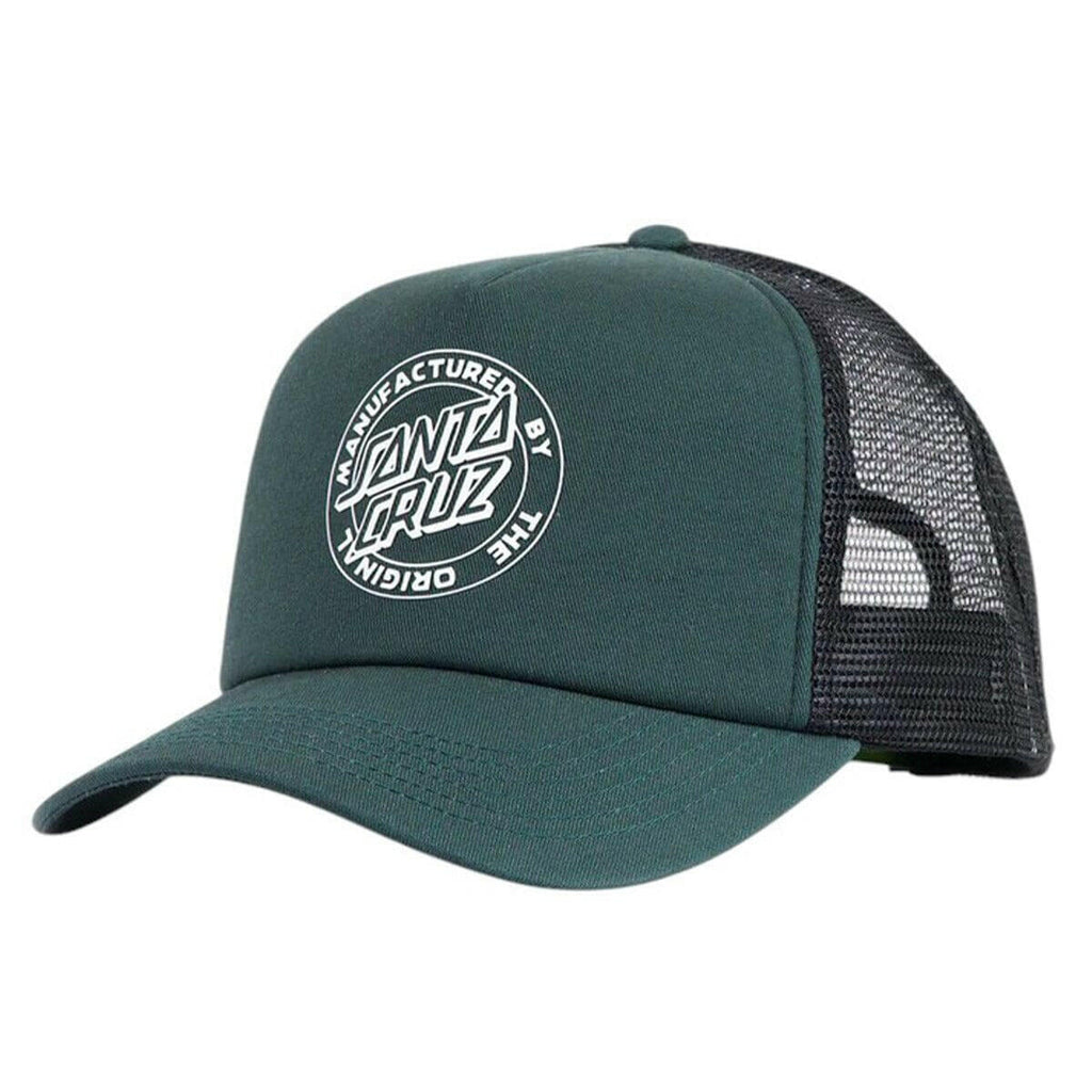 Santa Cruz MFG Dot Trucker Cap Green – Classic Skate Cap Style