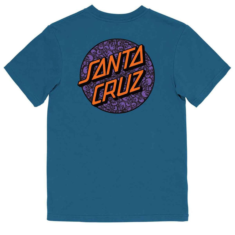 Santa Cruz - Ossuary Dot Youth Tee Blue