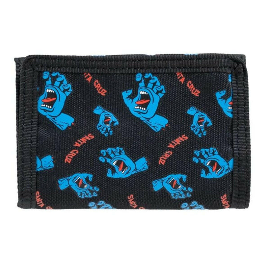 Santa Cruz - Screaming Hand All Over Wallet Black