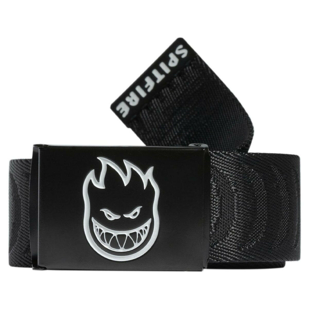 Spitfire Bighead Crescent Jacquard Web Belt Black/White