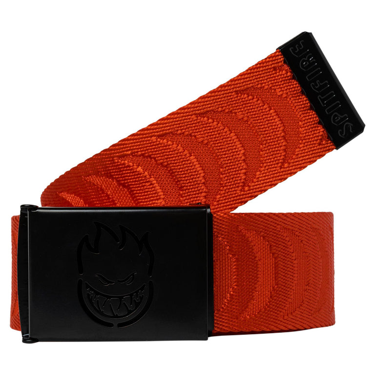 Spitfire Bighead Cut Out Jacquard Swirl Web Belt Red/Black