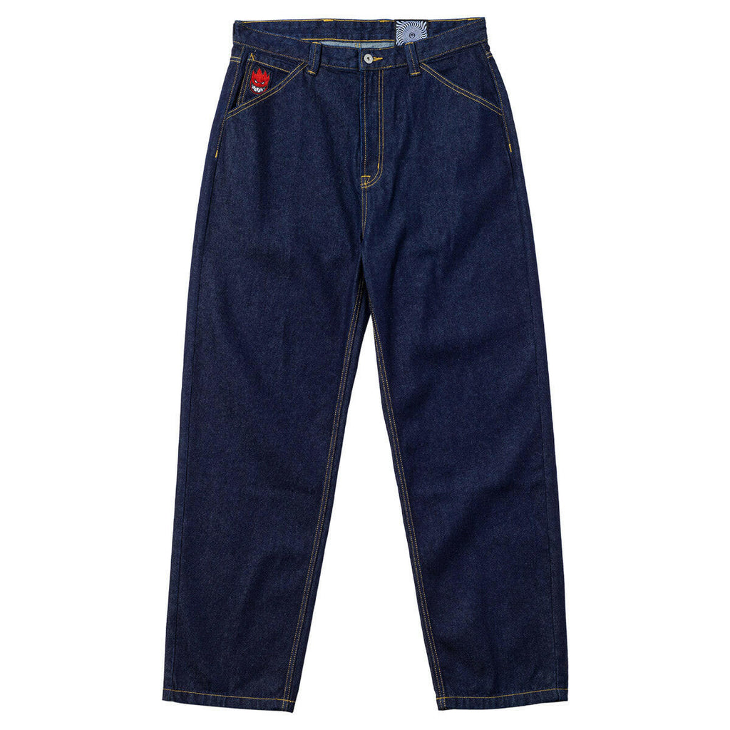 Spitfire Bighead Fill Denim Pants | Dark Wash Jeans with Iconic Logo