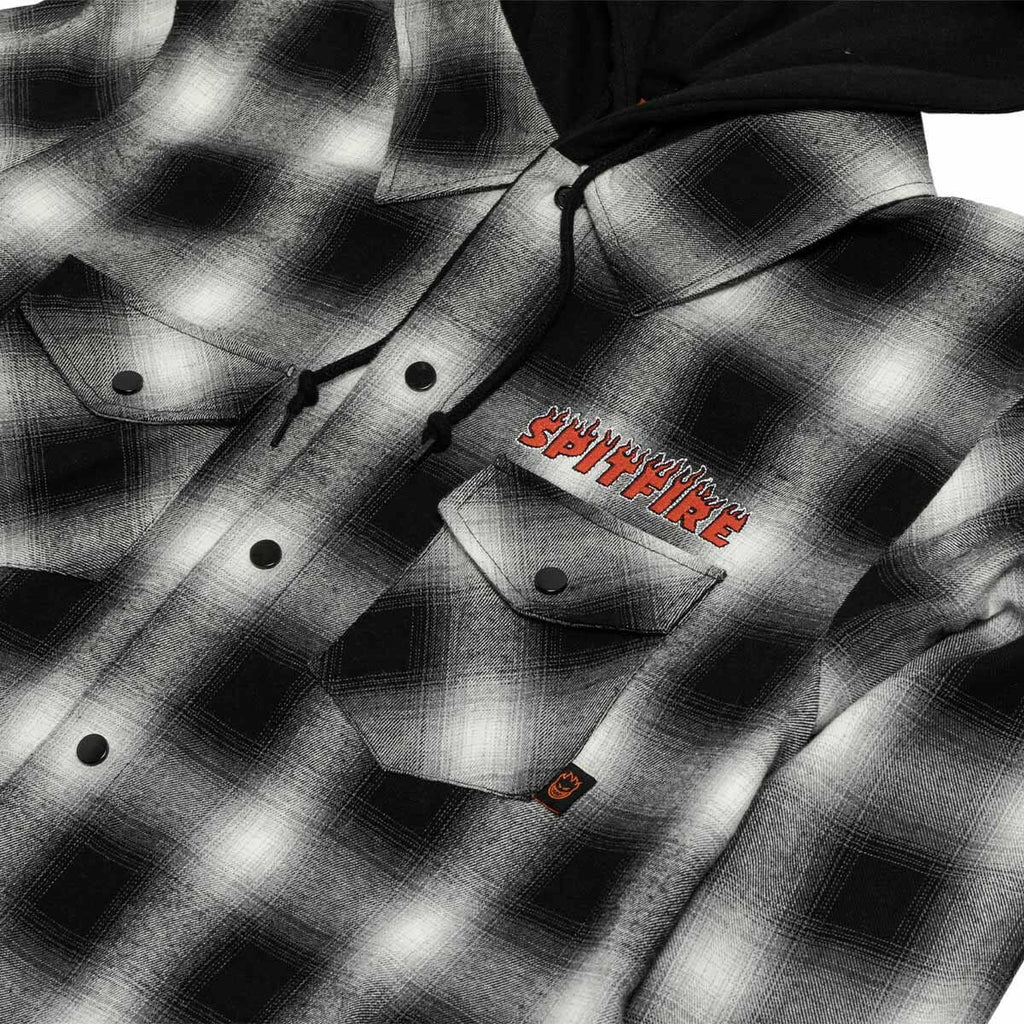 Spitfire Demonseed Hooded Flannel Black/White