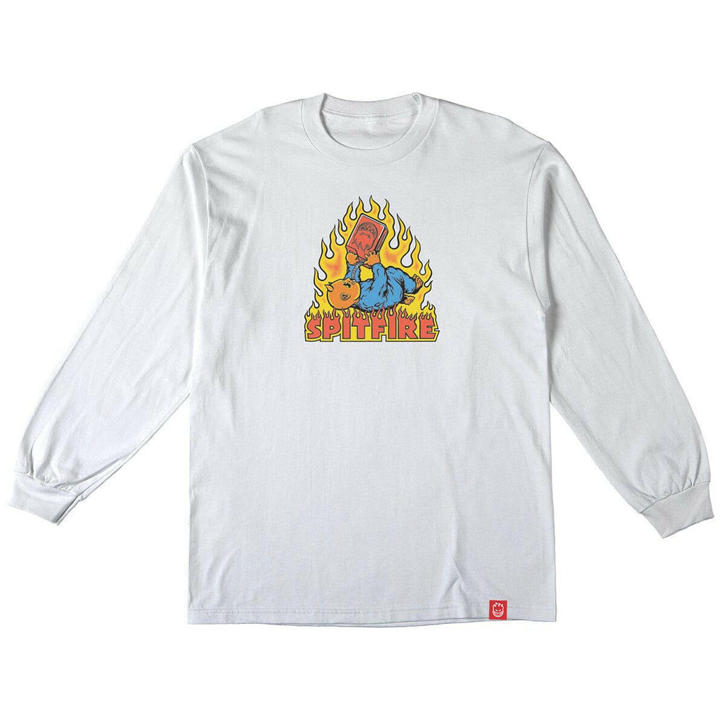 Spitfire Demonseed L/S Tee White | Bold & Comfortable Long Sleeve
