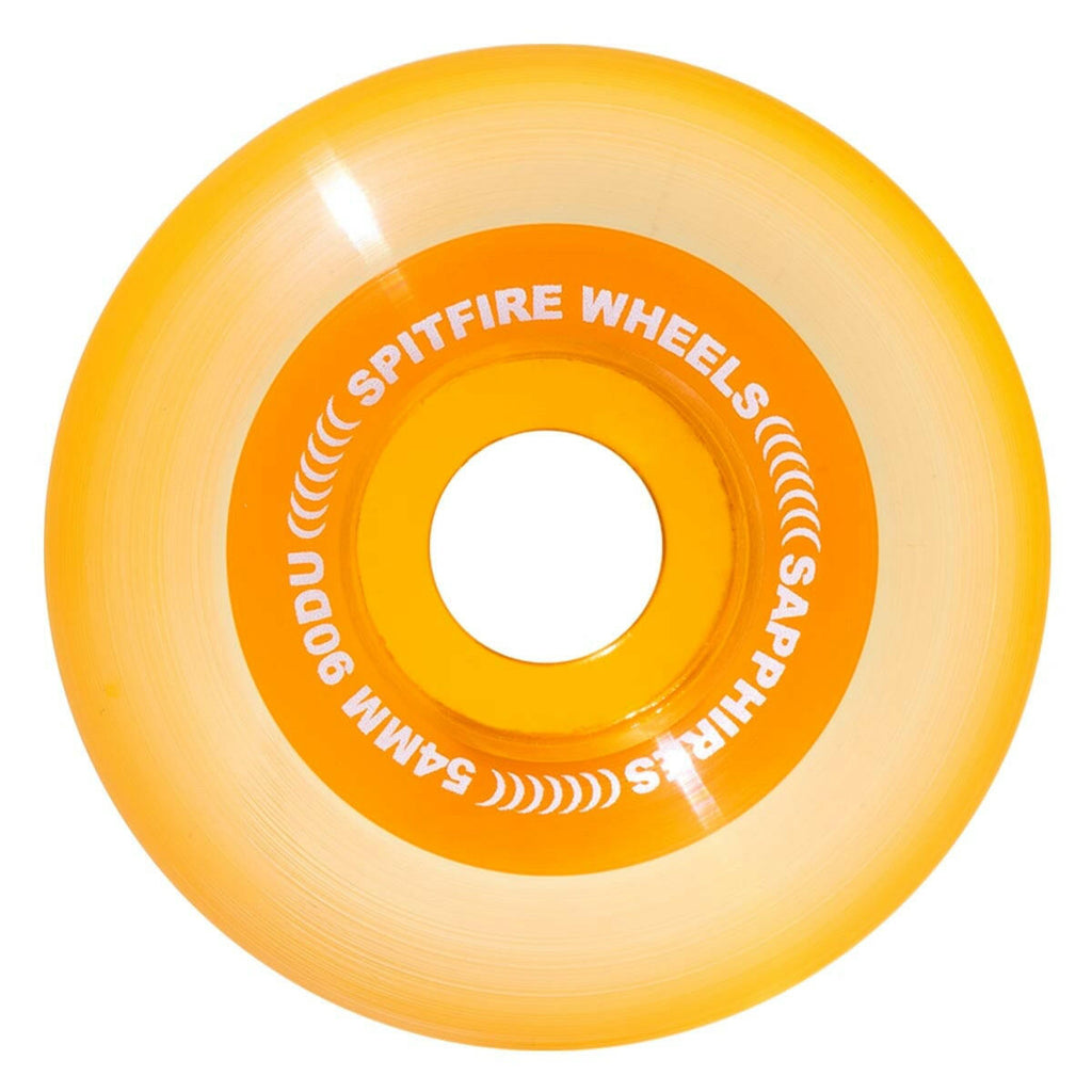 Spitfire Sapphires Orange 54mm 90D Skateboard Wheels