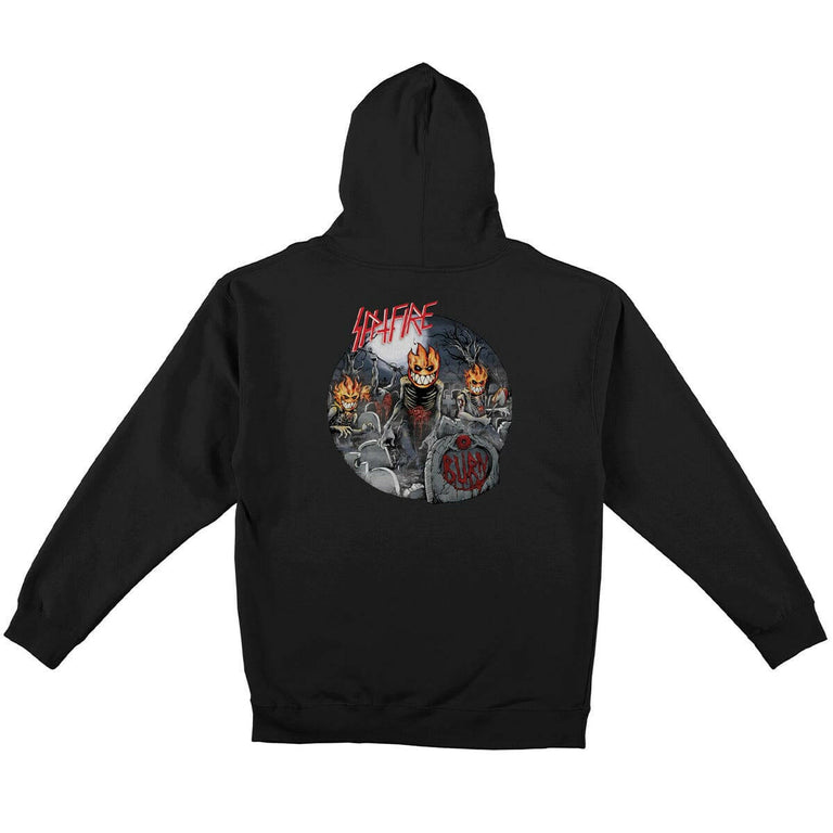 Spitfire Undead Zip Hoodie Black