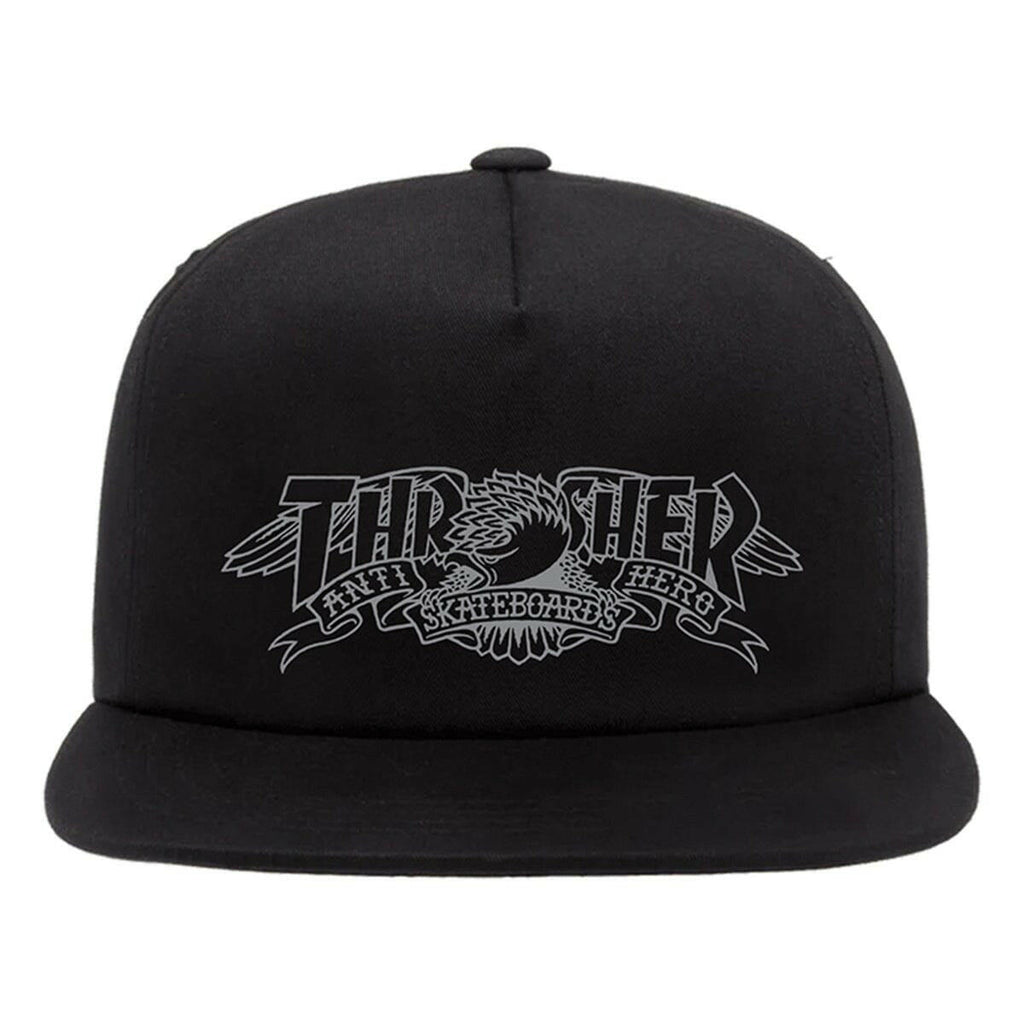 Thrasher - Anti Hero Mag Banner Snapback Black | OCD Skate Shop