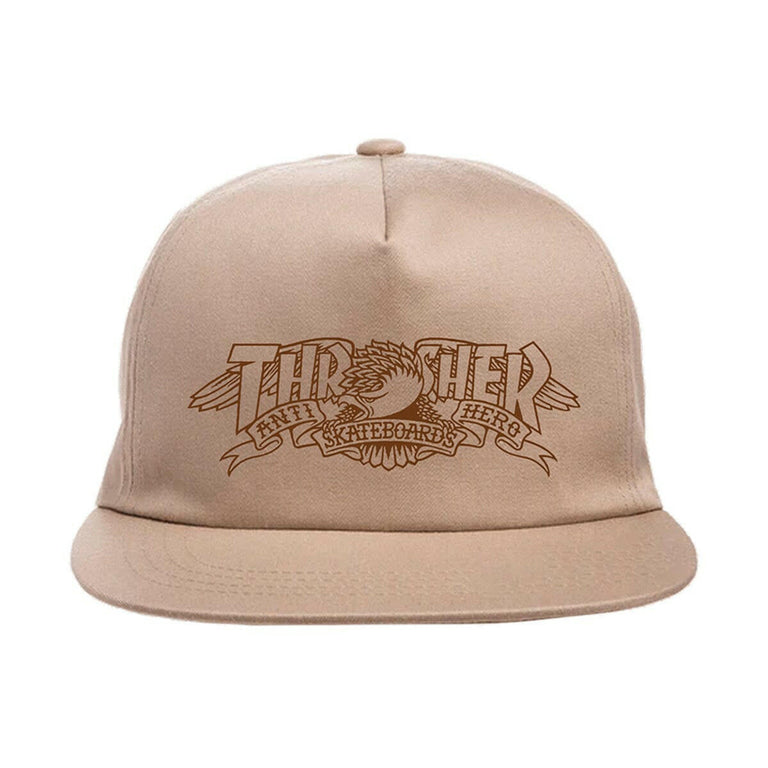 Thrasher Anti Hero Mag Banner Snapback Khaki