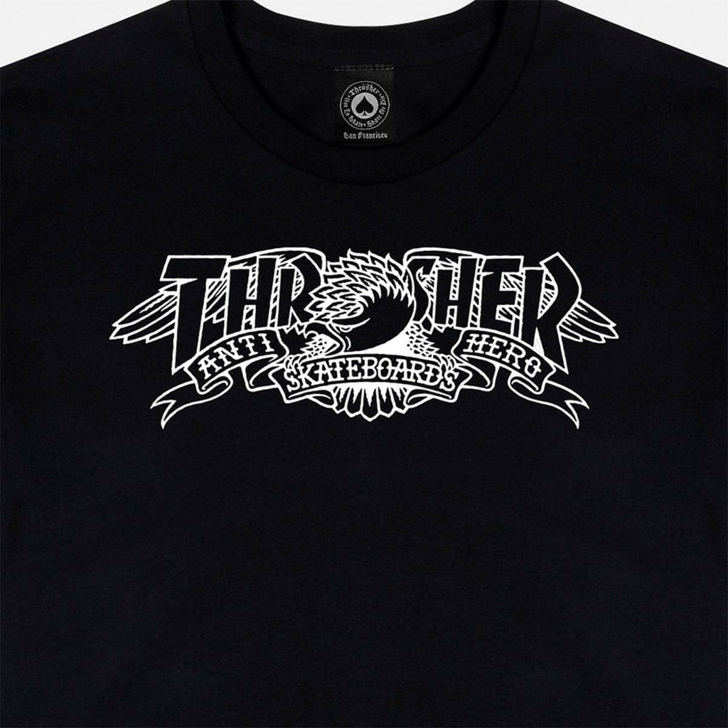 Thrasher - Anti Hero Mag Banner Tee Black | OCD Skate Shop