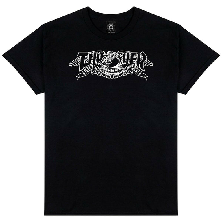 Thrasher Anti Hero Mag Banner Tee Black
