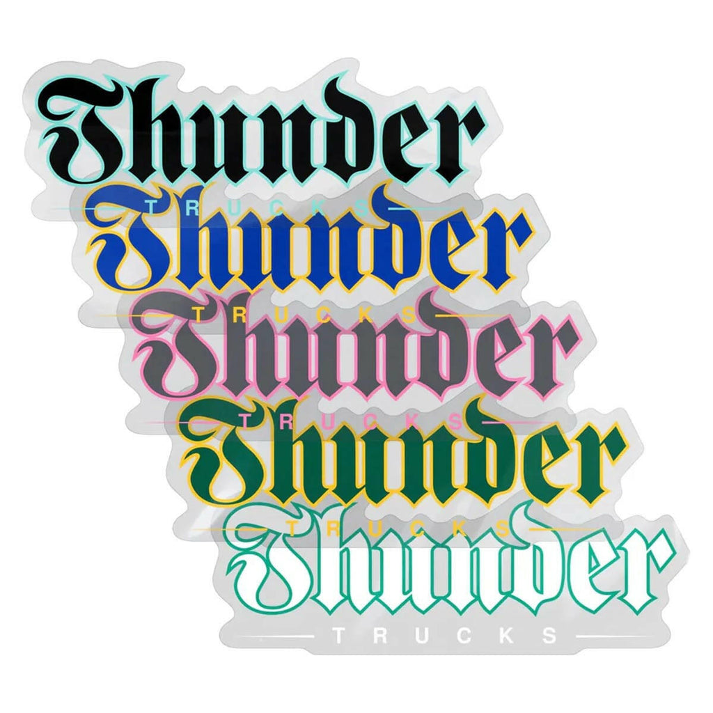 Thunder Script 8" Sticker
