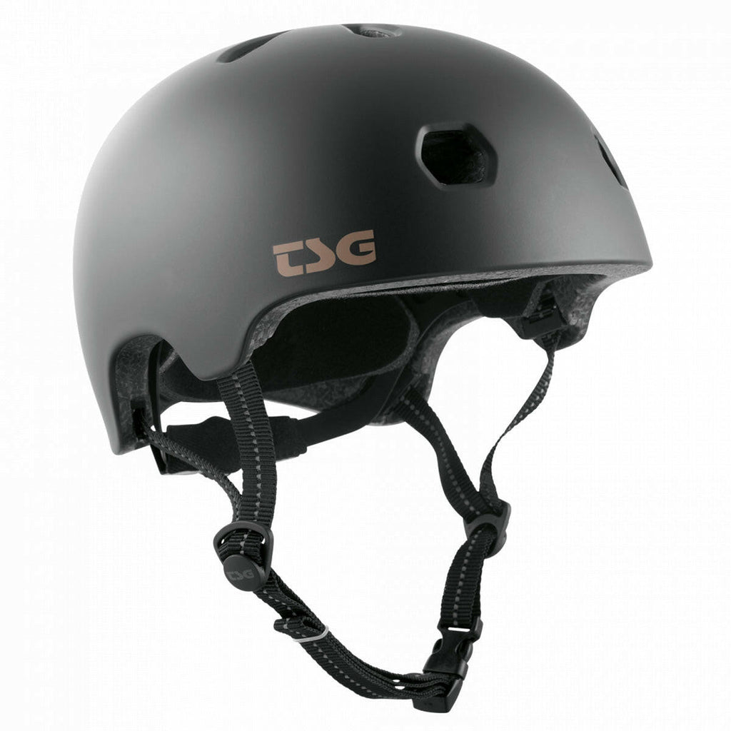 TSG Meta Helmet | Satin Black Skate Helmet with Lightweight Fit