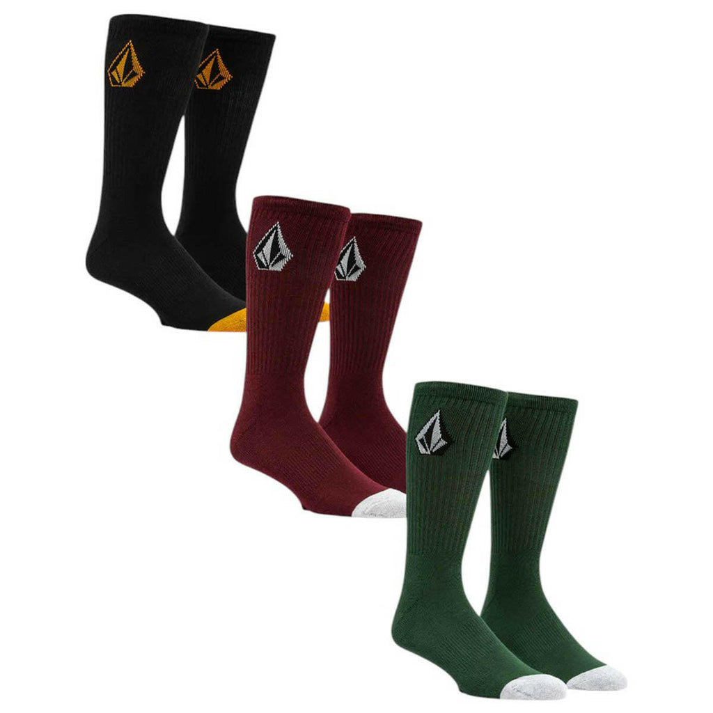 Volcom - Full Stone 3 Pack Socks Mix