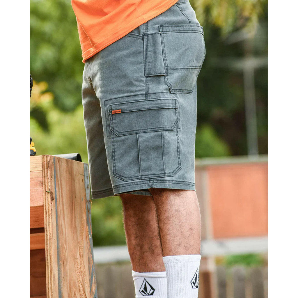 Volcom Gage Work Shorts Stealth