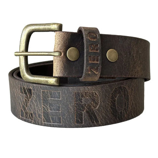 Zero Army Belt Brown Leather
