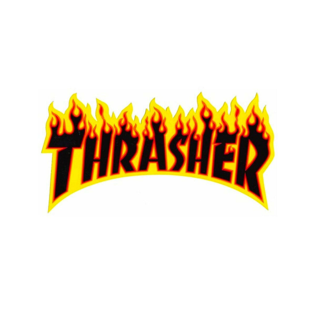 Thrasher - Flame Logo 10" Sticker | OCD Skate Shop