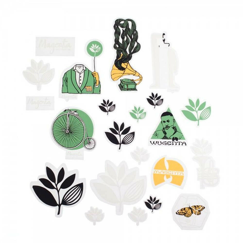 Magenta - Mixed Sticker Pack