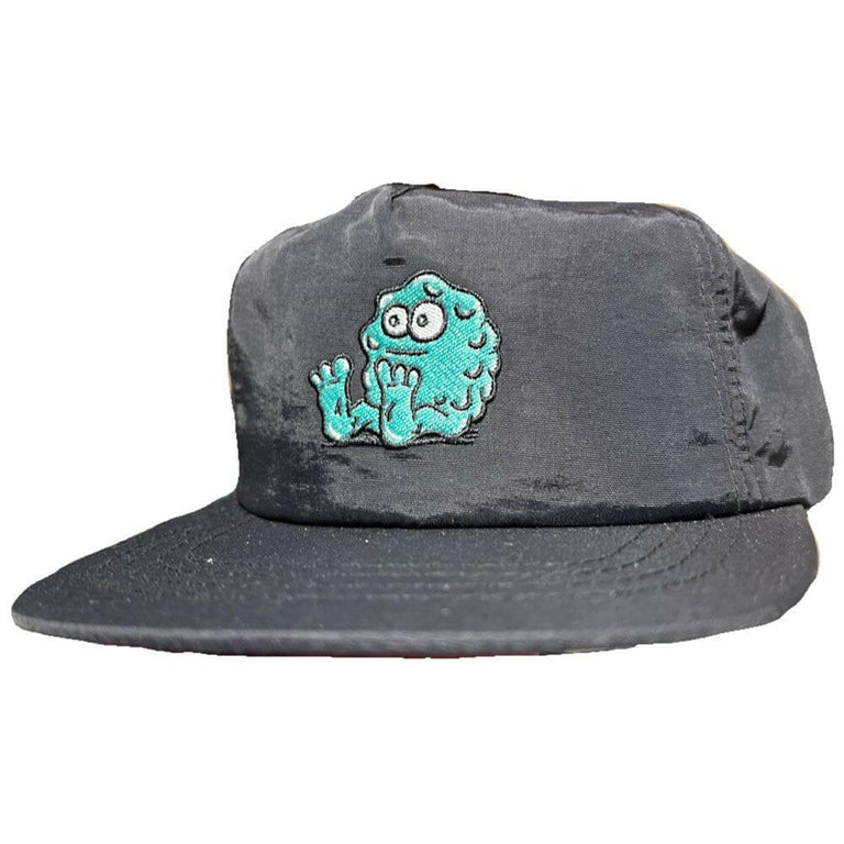 Snot Booger Logo Nylon Snapback Black