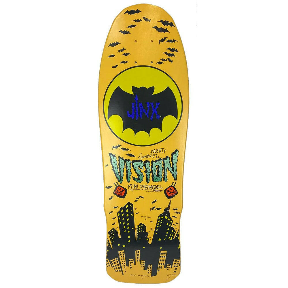 Vision Marty 'Jinx' Jimenez Mini 9.5" Reissue Deck Yellow